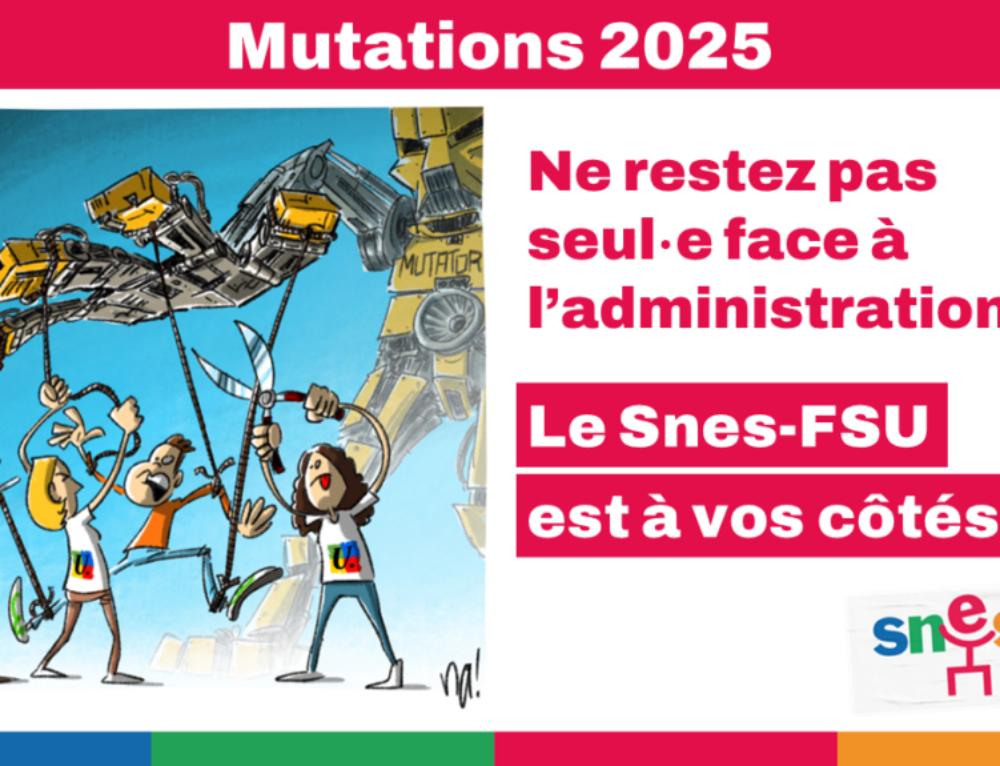 Mutations intra 2025 : le SNES-FSU à vos côtés ! – SNES Poitiers